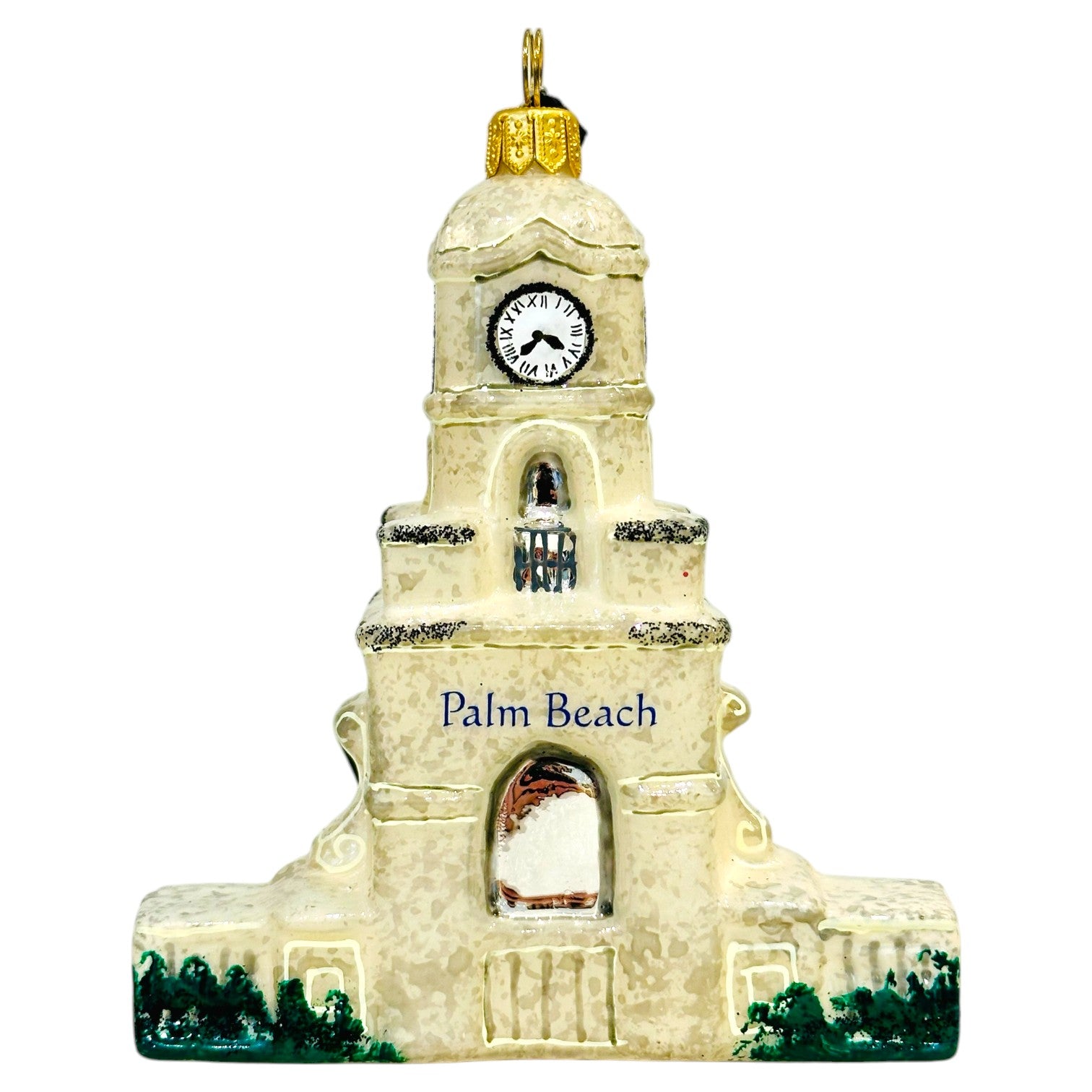 Palm Beach Clock Tower Custom Ornament