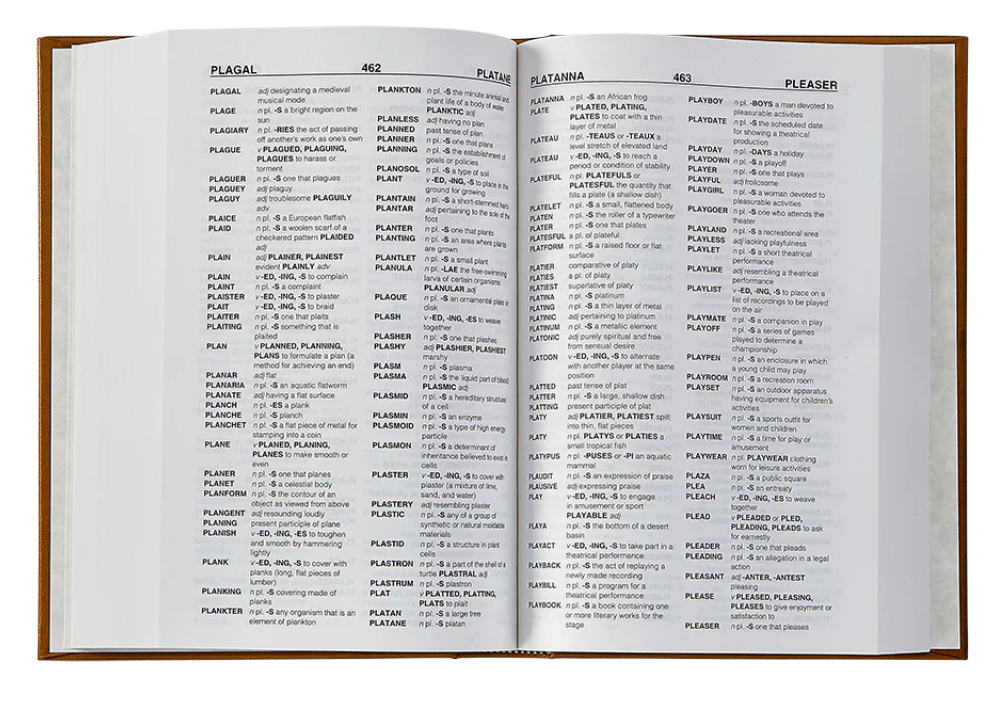 Scrabble Dictionary Red Leather – HIVE Home, Gift and Garden