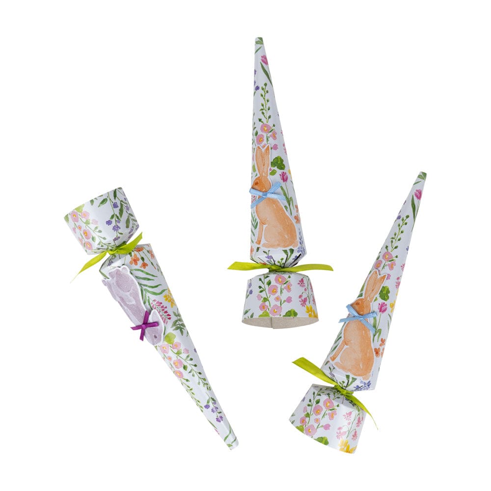 Caspari Bunny Field Cone Crackers – HIVE Home, Gift and Garden
