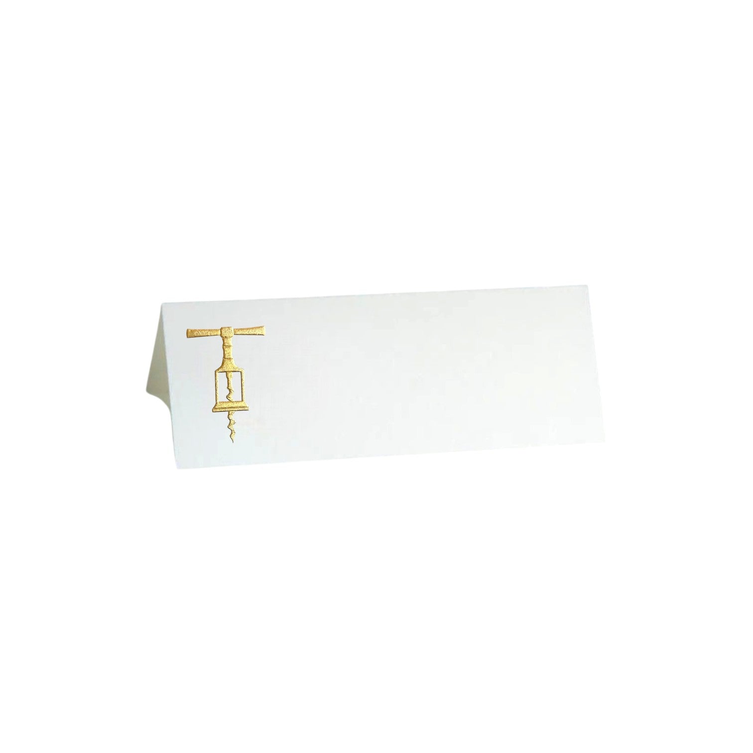 The Printery | Gold Corkscrew Place Card Set
